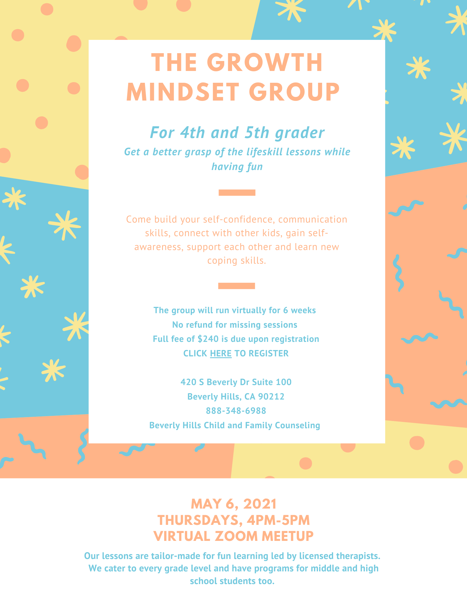 Growth Mindset Group for 9-11 years old - Wendy Lang
